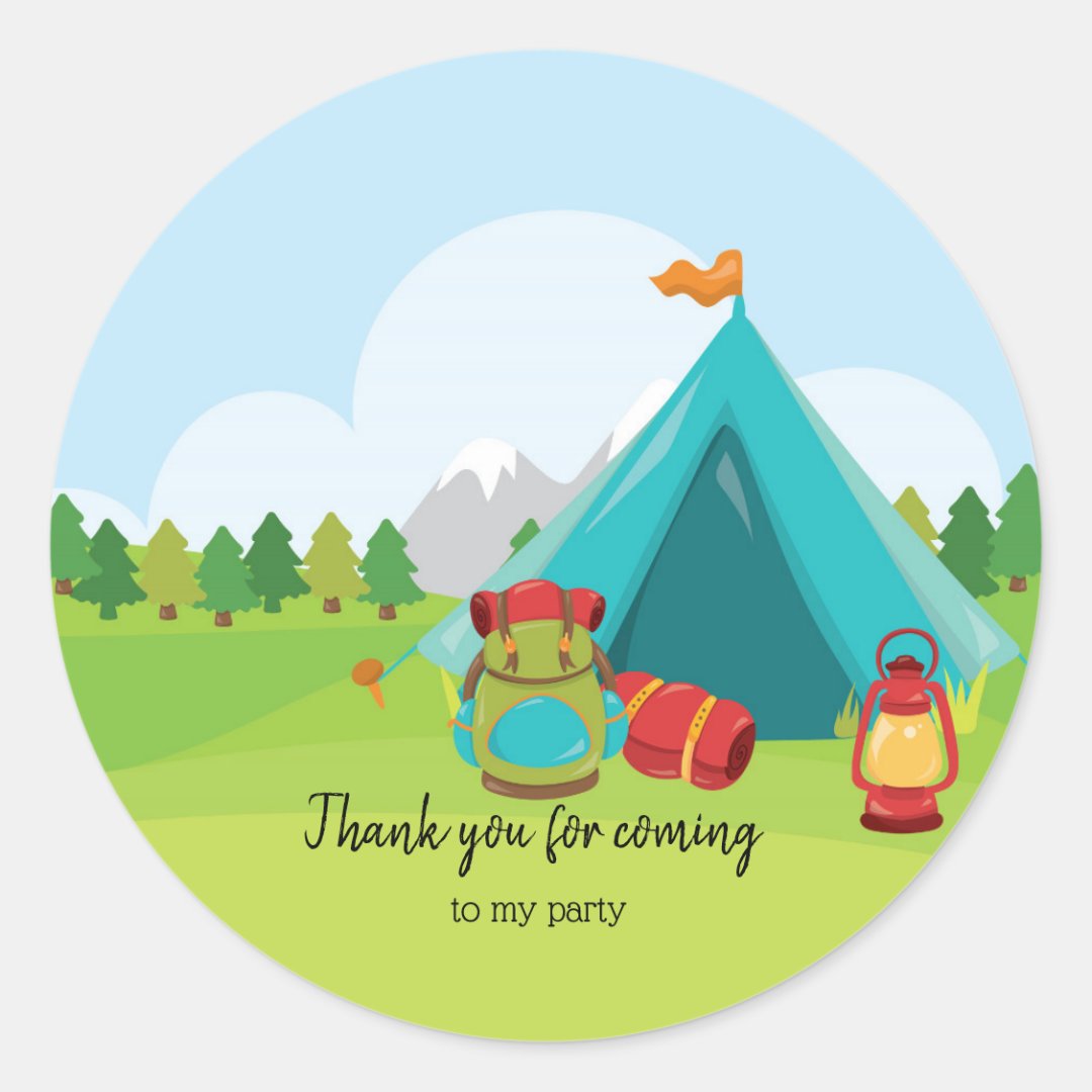 Summer Camp Classic Round Sticker | Zazzle