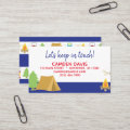 Summer Camp Contact Card | Zazzle