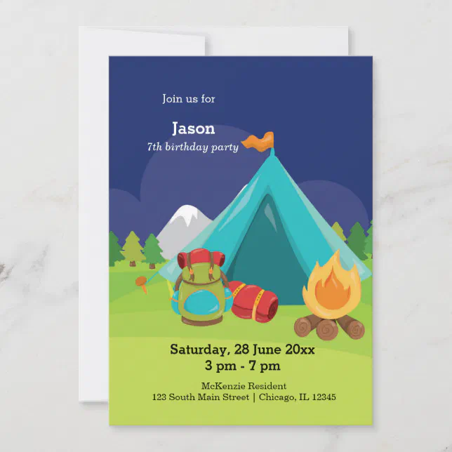 Summer Camp Invitation | Zazzle