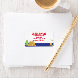 Summer Camp Large Return Address Labels | Zazzle