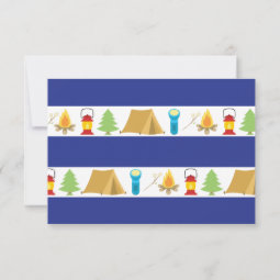 Summer Camp Personalized Flat Note Cards | Zazzle