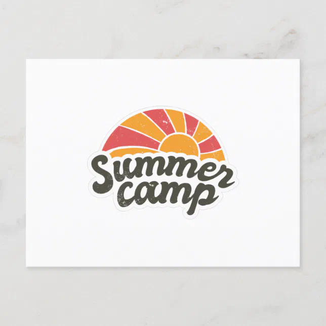 Summer camp postcard | Zazzle