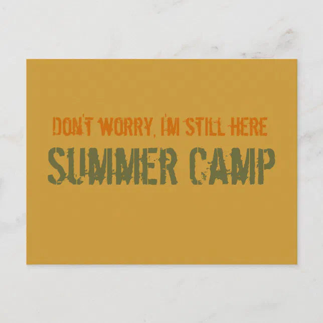Summer Camp Postcard | Zazzle