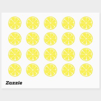 Summer Citrus Lemon Stickers | Zazzle