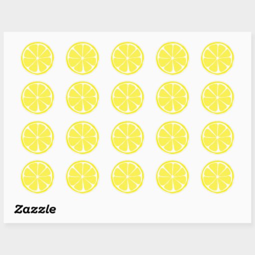Summer Citrus Lemon Stickers | Zazzle