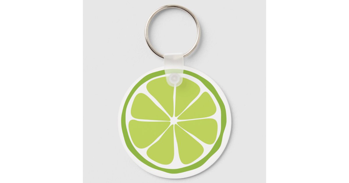 Summer Citrus Lime Keychain | Zazzle
