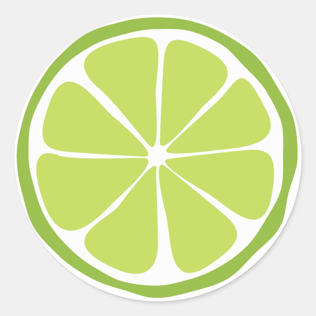 Summer Citrus Lime Stickers | Zazzle