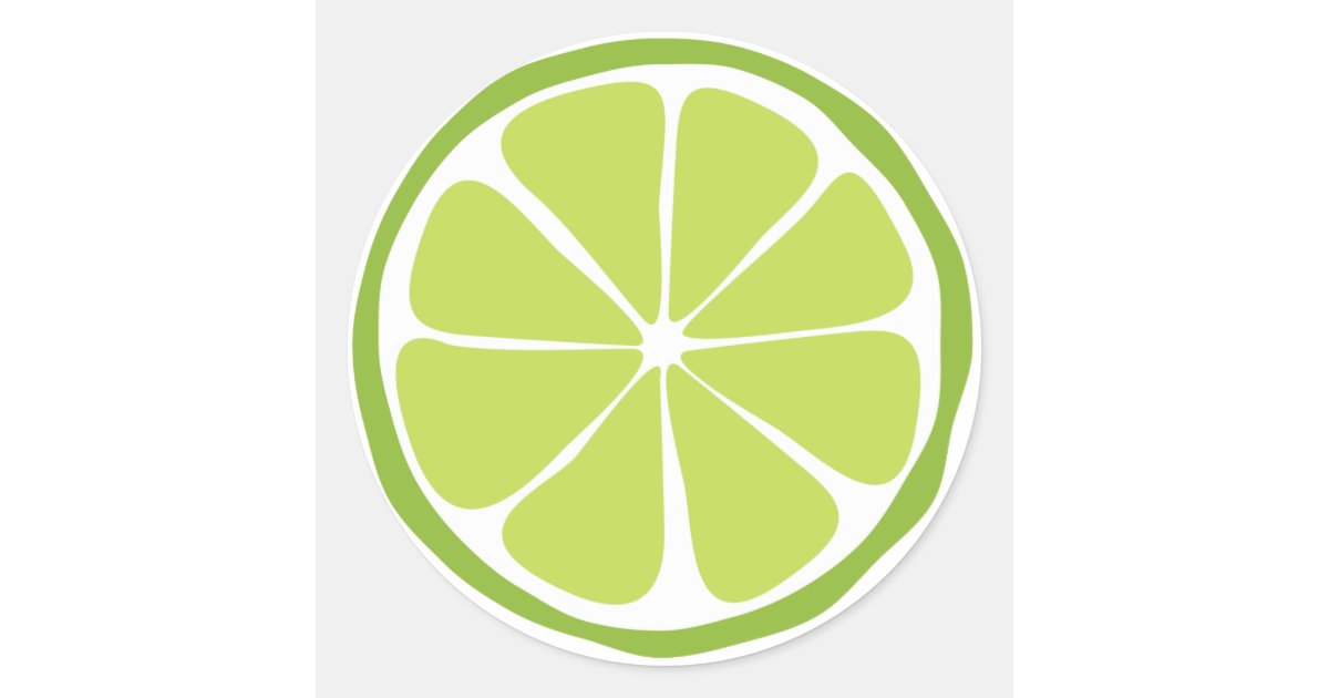 Summer Citrus Lime Stickers | Zazzle
