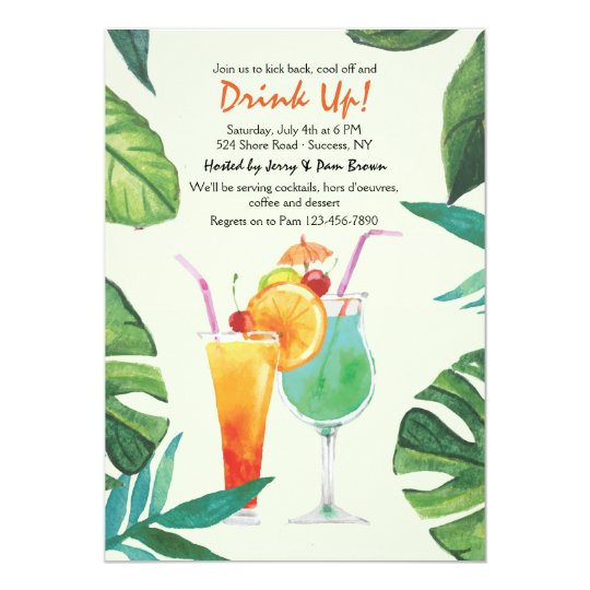 Summer Cocktail Party Invitation | Zazzle.com