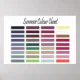Summer Color Chart Poster | Zazzle