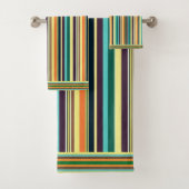 Summer Colors Stripes Bath Towel Set | Zazzle