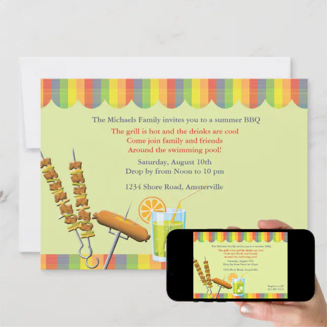 Summer Cookout Invitation | Zazzle