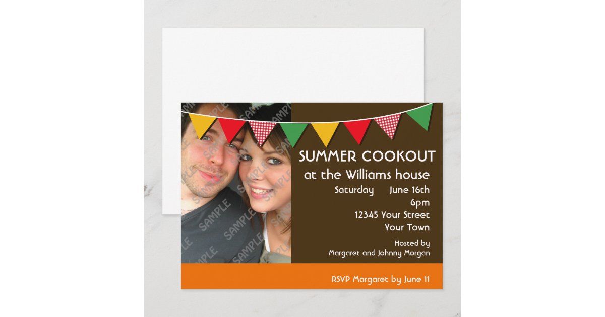 Summer Cookout Party Invitation | Zazzle