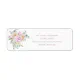 Summer Flowers Floral Return Address Label | Zazzle