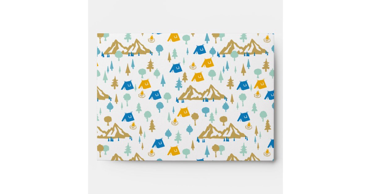 Summer Forest Camping Envelope | Zazzle