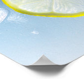 summer fresh lemon ice soda drink photograph poster | Zazzle