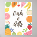 Summer Fruit Birthday Cards and Gifts Poster | Zazzle