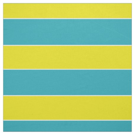 Summer Fun Red and Yellow Stripe Fabric | Zazzle.com