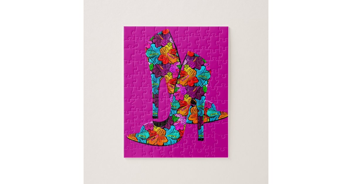 Summer Fun High Heel Shoes Jigsaw Puzzle | Zazzle