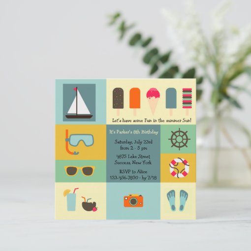 Summer Fun Invitation | Zazzle