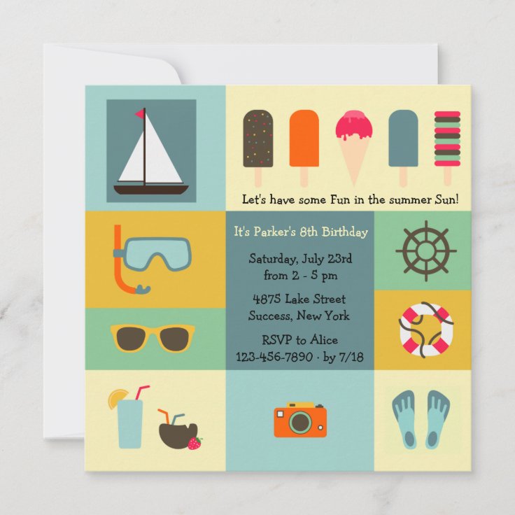Summer Fun Invitation | Zazzle