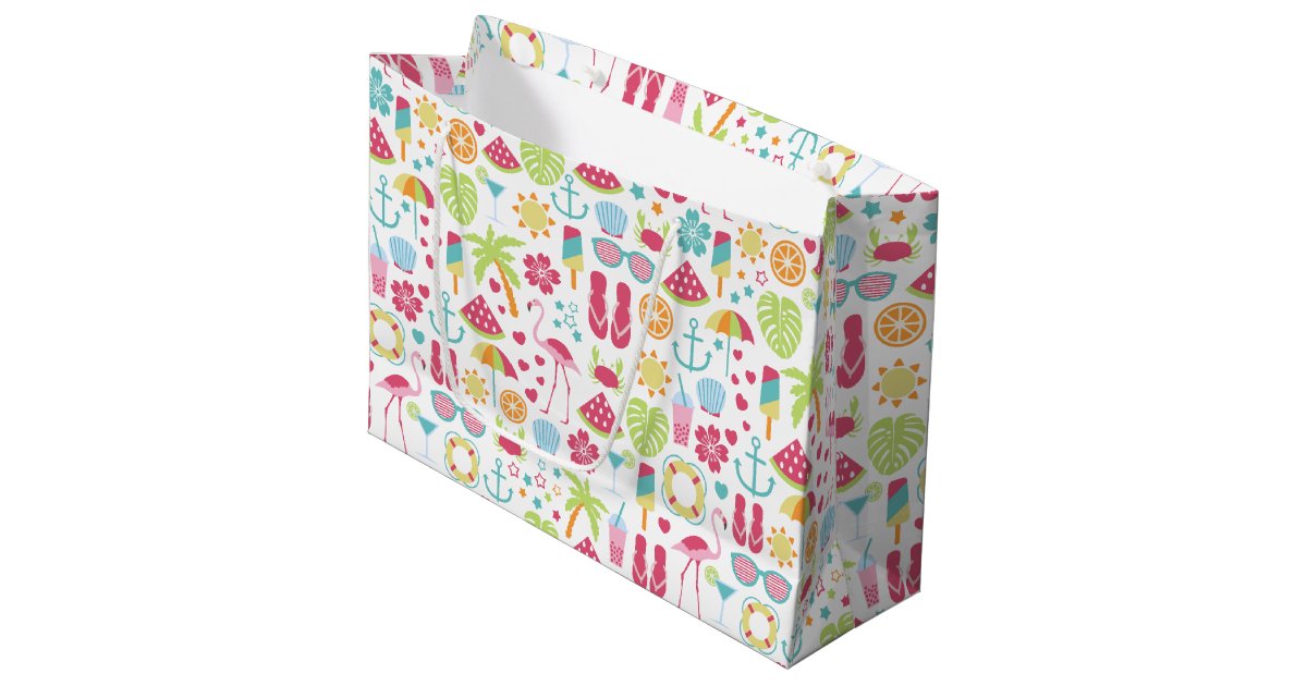 Summer Fun Large Gift Bag | Zazzle