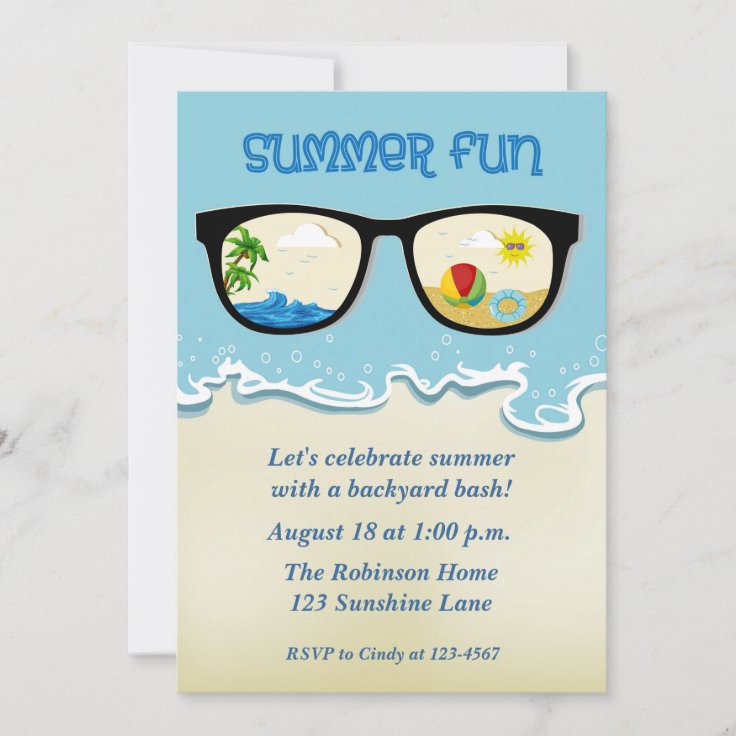 Summer Fun Party Invitation | Zazzle