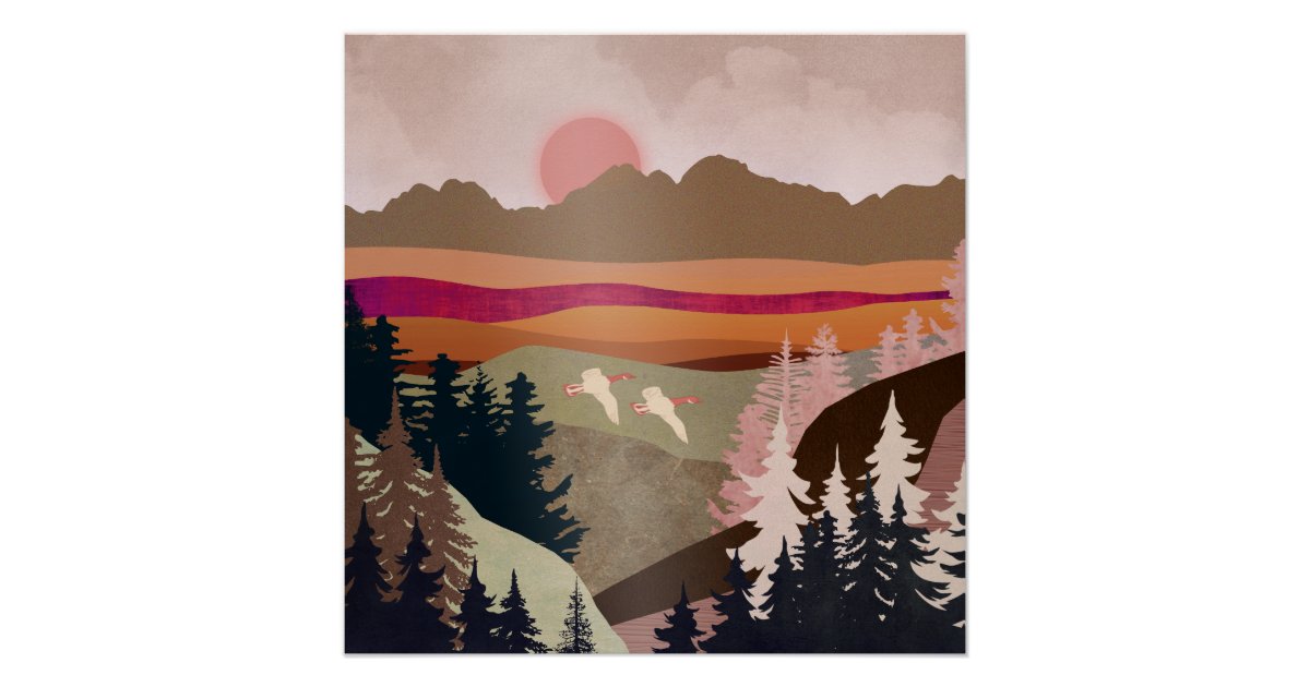 Summer Geese Poster | Zazzle