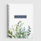 Summer Greenery Personalized Spiral Notebook | Zazzle
