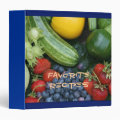 Summer Harvest vegetables Fruit Binder | Zazzle