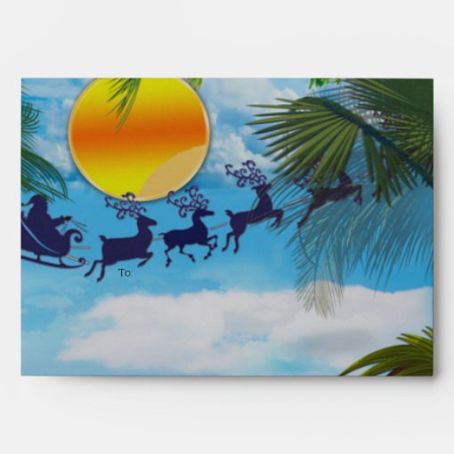Summer Holiday Fantasy Envelope | Zazzle