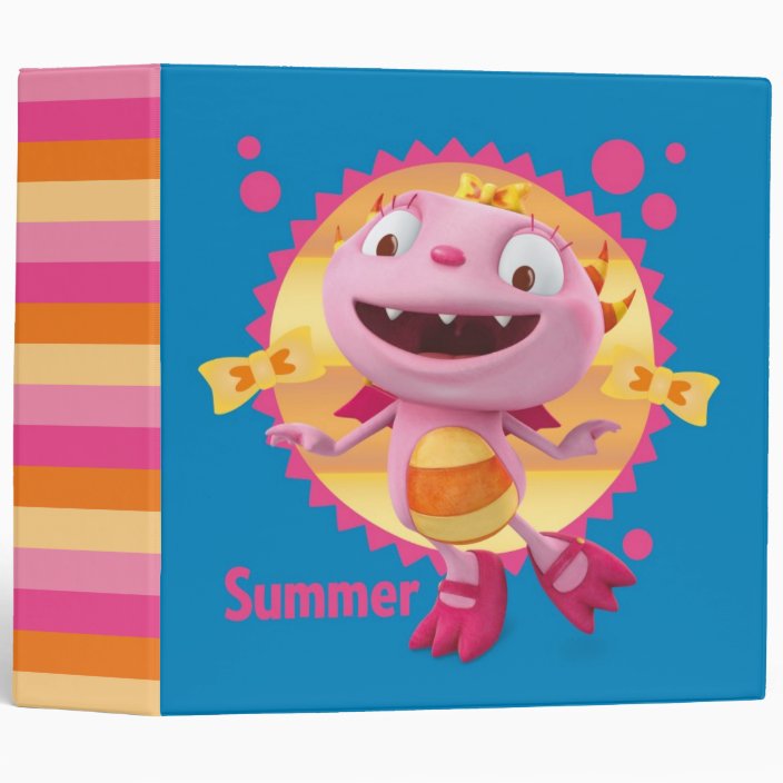 Summer Hugglemonster 1 Binder | Zazzle.com