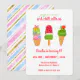 Summer Ice Cream Popsicle Birthday Invitation | Zazzle