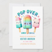 Summer Ice Pop Popsicle Ice Cream Birthday Kids Invitation | Zazzle
