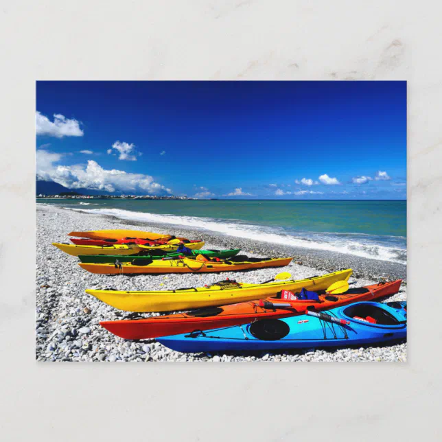 Summer Kayaking Postcard | Zazzle
