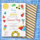 Summer Kids Pool Beach Birthday Party Theme Invitation | Zazzle