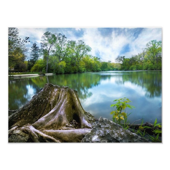 Summer Lake Poster 16x12|Landscape|Customize Size | Zazzle.com