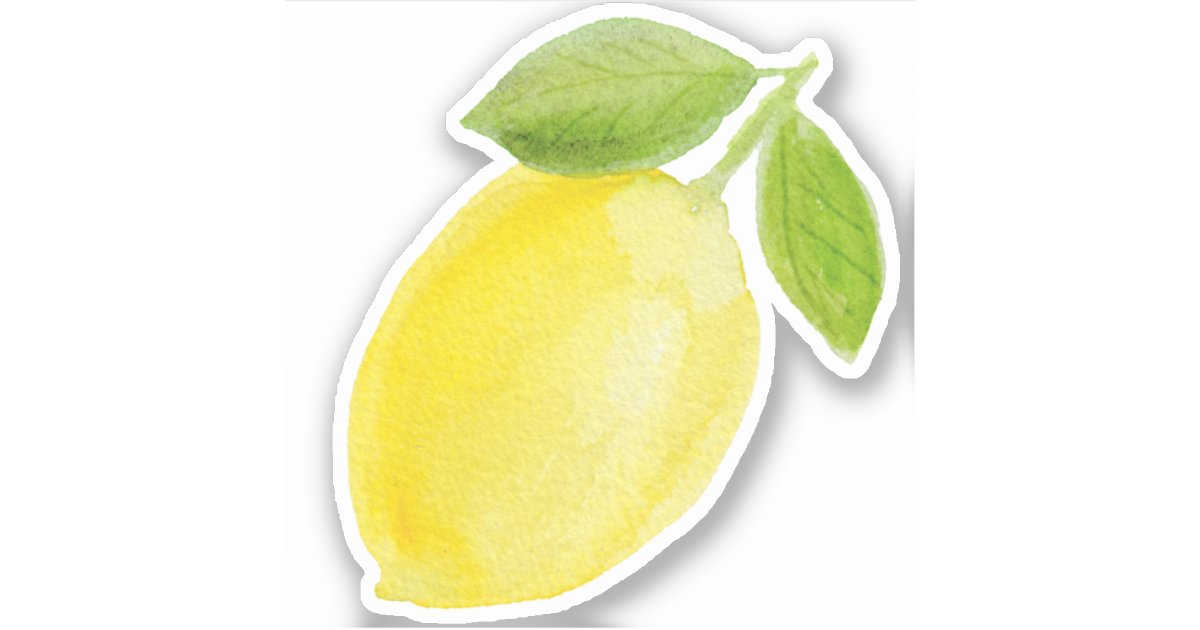 Summer Lemon Sticker - cut teacher gift | Zazzle