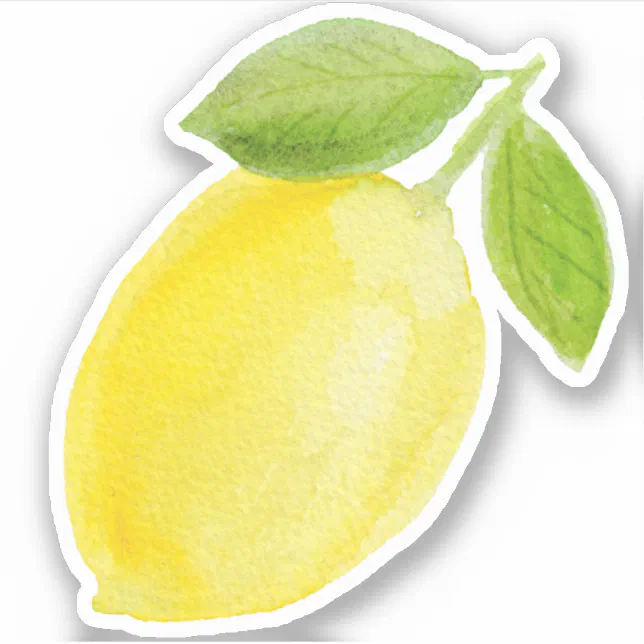 Summer Lemon Sticker - cut teacher gift | Zazzle