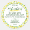 Summer Lemonade Pop By Classic Round Sticker | Zazzle