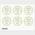 Summer Lemonade Pop By Classic Round Sticker | Zazzle