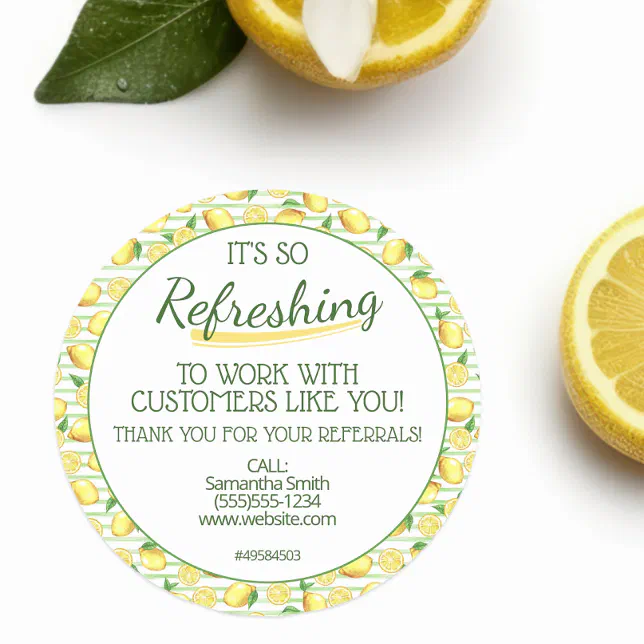 Summer Lemonade Pop By Classic Round Sticker | Zazzle