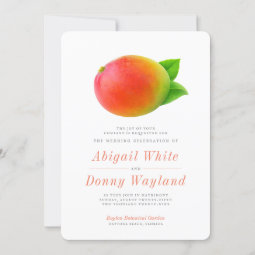 Summer Mango | Wedding Celebration Invitation | Zazzle