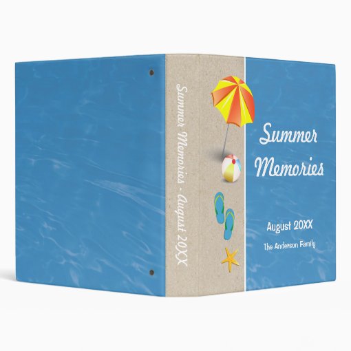 Summer Memories Binder | Zazzle