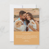 Summer Mustard Red Floral Botanical Photo Wedding Thank You Card | Zazzle