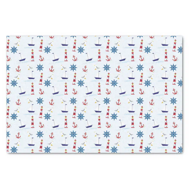 Summer Nautical Tissue Paper | Zazzle