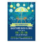 Backyard Outdoor Pool Birthday Party Invitation | Zazzle.com