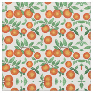 Cool Citrus Pattern Fabric | Zazzle