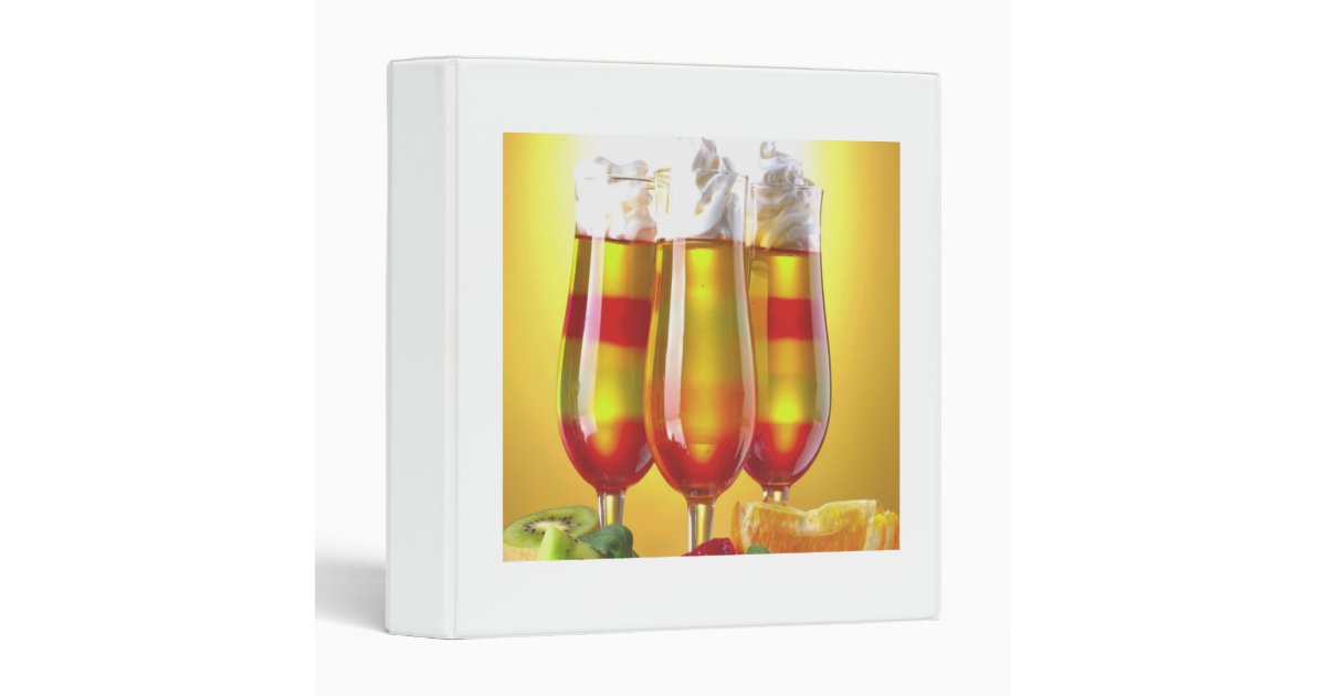 Summer Party Cocktails Binder | Zazzle