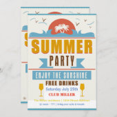 Summer Party Sign - 5x7 Invitation | Zazzle